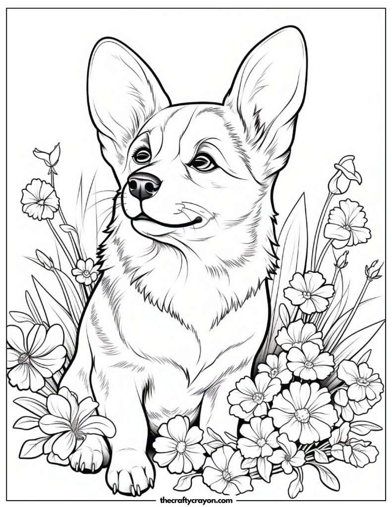 Corgi Coloring Pages (Free Printable PDFs)
