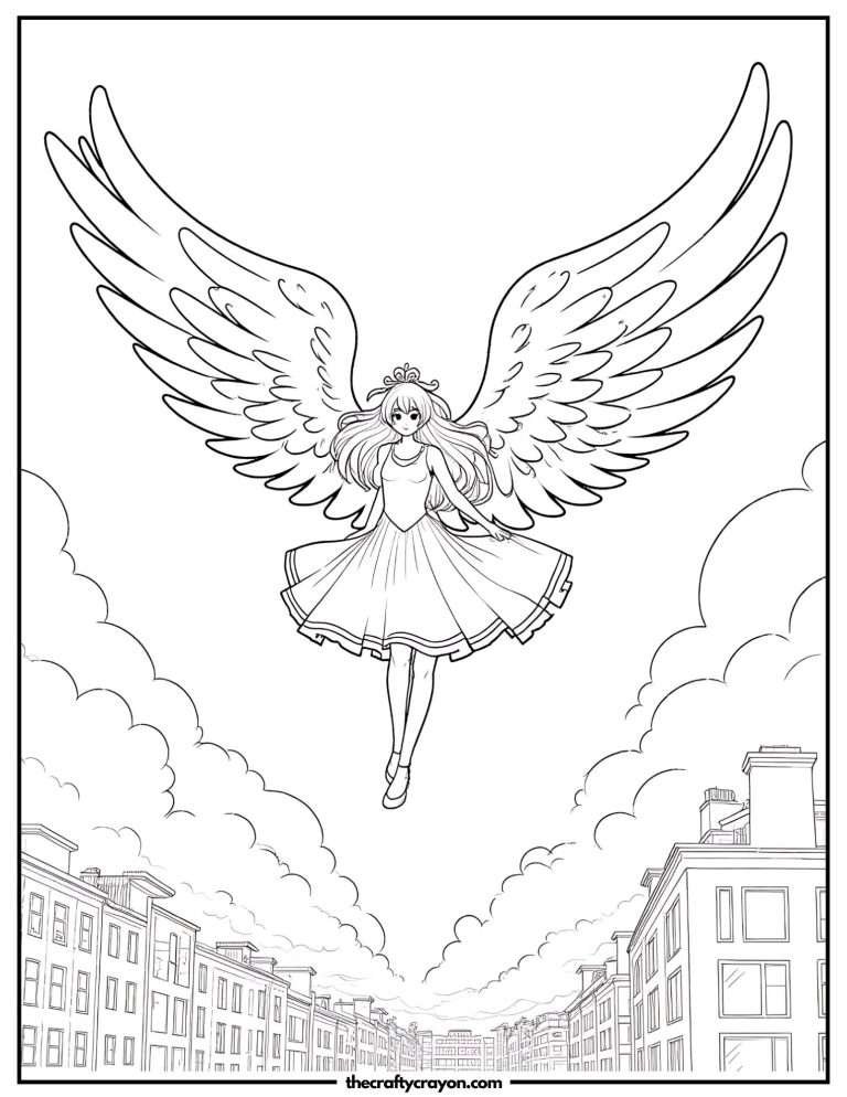 Anime Coloring Pages (Free Printable PDFs)