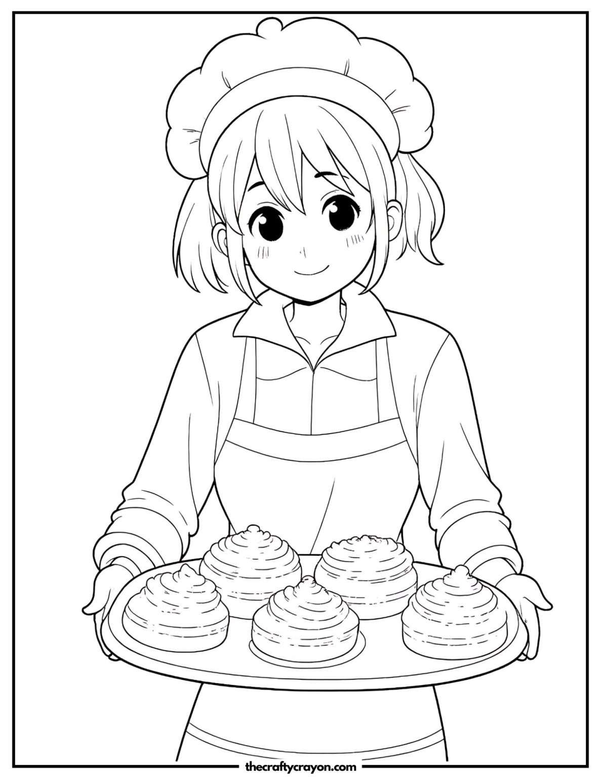 Anime Coloring Pages (Free Printable PDFs)