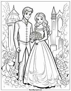 Wedding Coloring Pages (Free Printable PDFs)