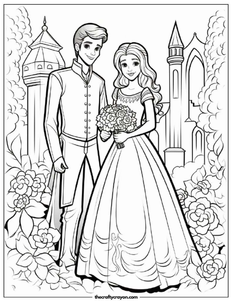 Wedding Coloring Pages (Free Printable PDFs)
