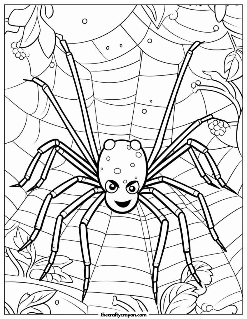 Spider Coloring Pages (Free Printable PDFs)