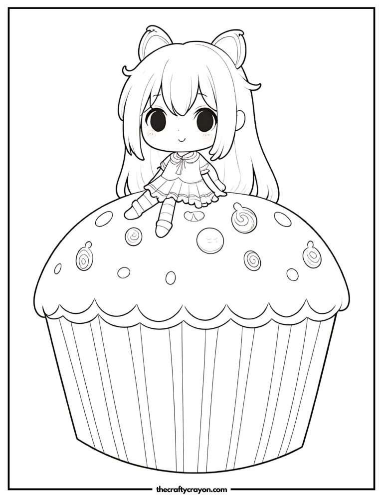 Anime Coloring Pages (Free Printable PDFs)