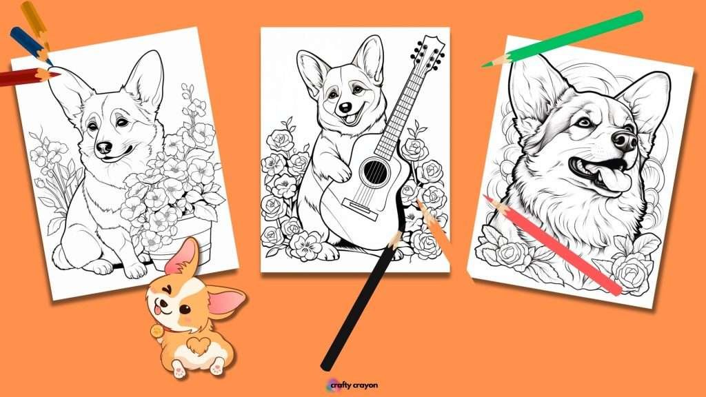 Corgi Coloring Pages (Free Printable PDFs)