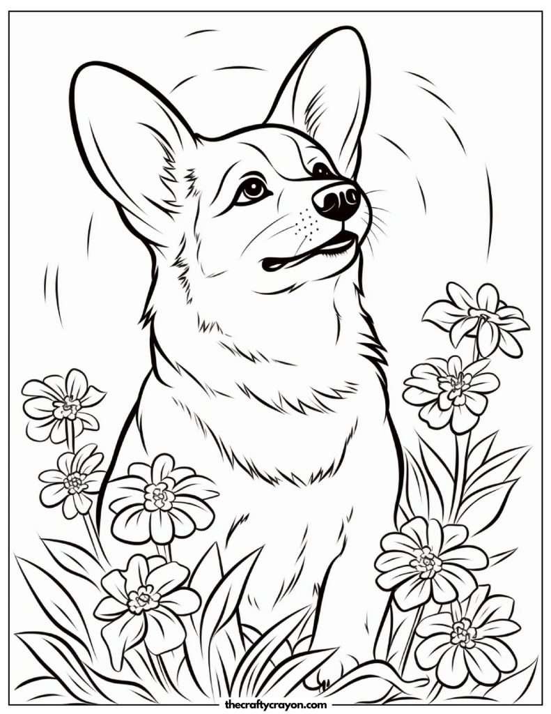 Corgi Coloring Pages (Free Printable PDFs)