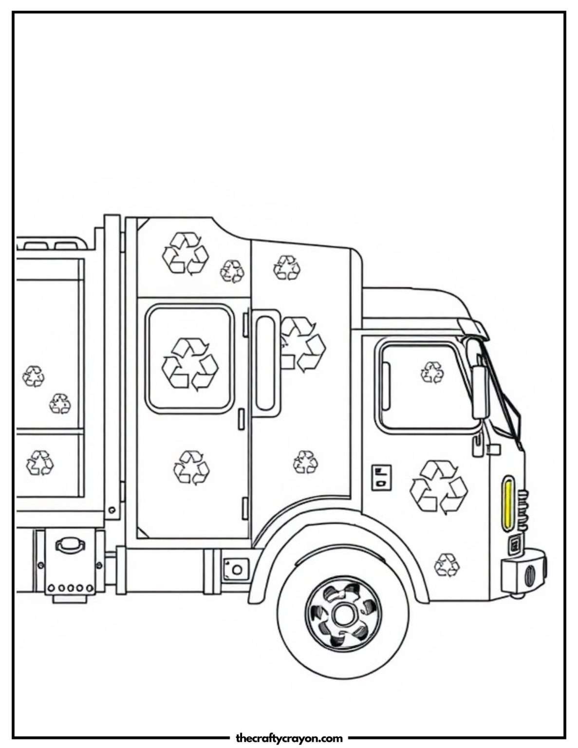 Garbage Truck Coloring Pages (Free Printable PDFs)