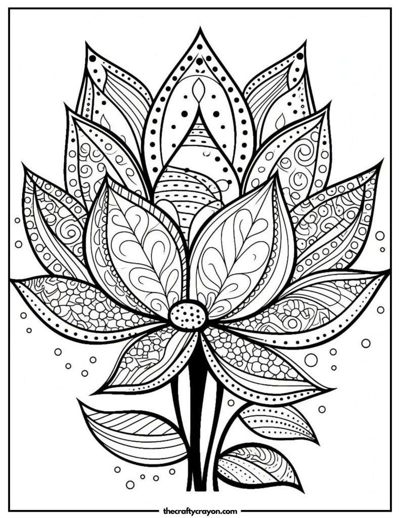 Zentangle Coloring Pages For Adults