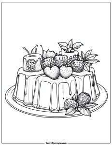 Dessert Coloring Pages (Free Printable PDFs)