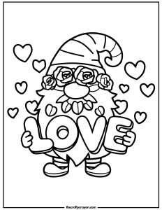 Gnome Coloring Pages (Free Printable PDFs)