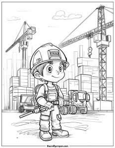 Construction Coloring Pages (Free Printable PDFs)