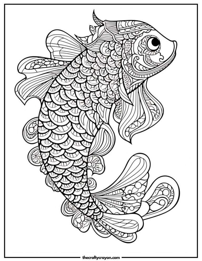 Zentangle Coloring Pages For Adults