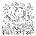 Inspirational Coloring Pages (Free Printable PDFs)