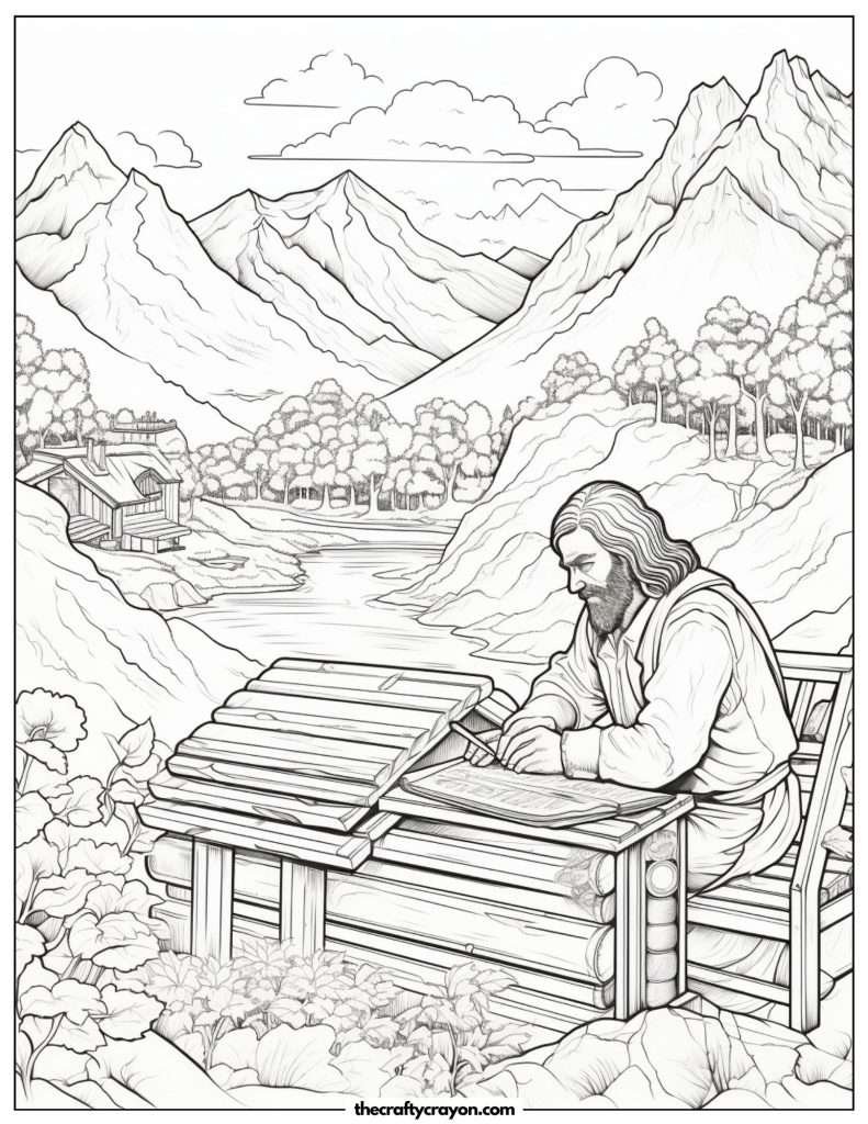 Mountain Coloring Pages (Free Printable PDFs)