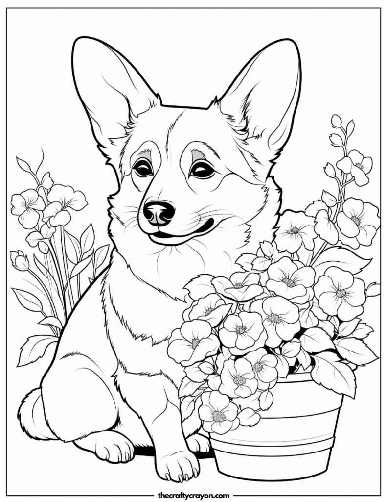 Corgi Coloring Pages (Free Printable PDFs)