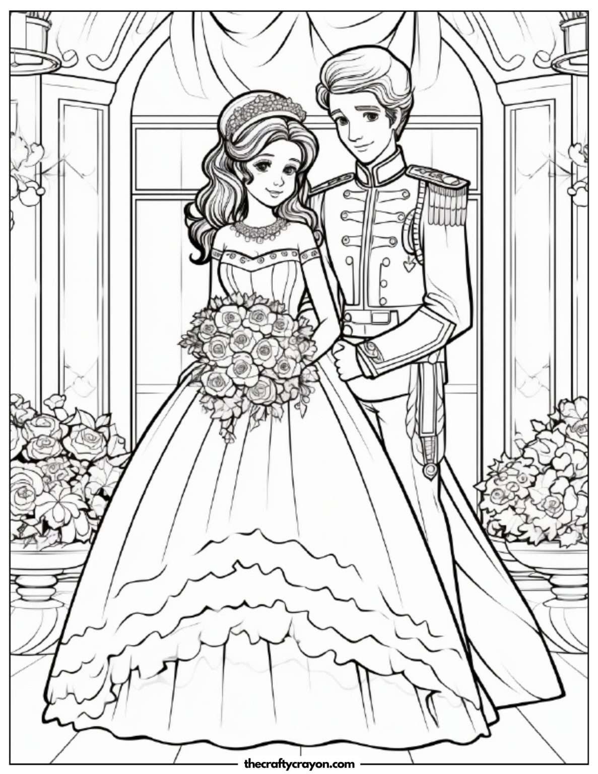 Wedding Coloring Pages (Free Printable PDFs)