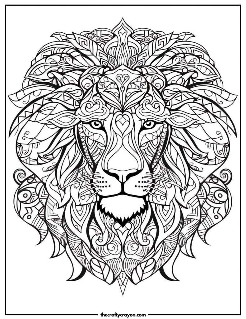 Zentangle Coloring Pages For Adults