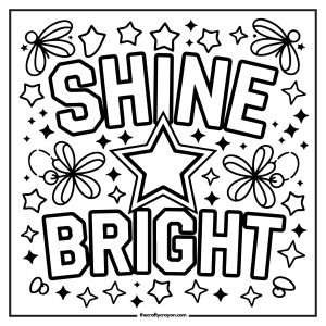 Inspirational Coloring Pages (Free Printable PDFs)