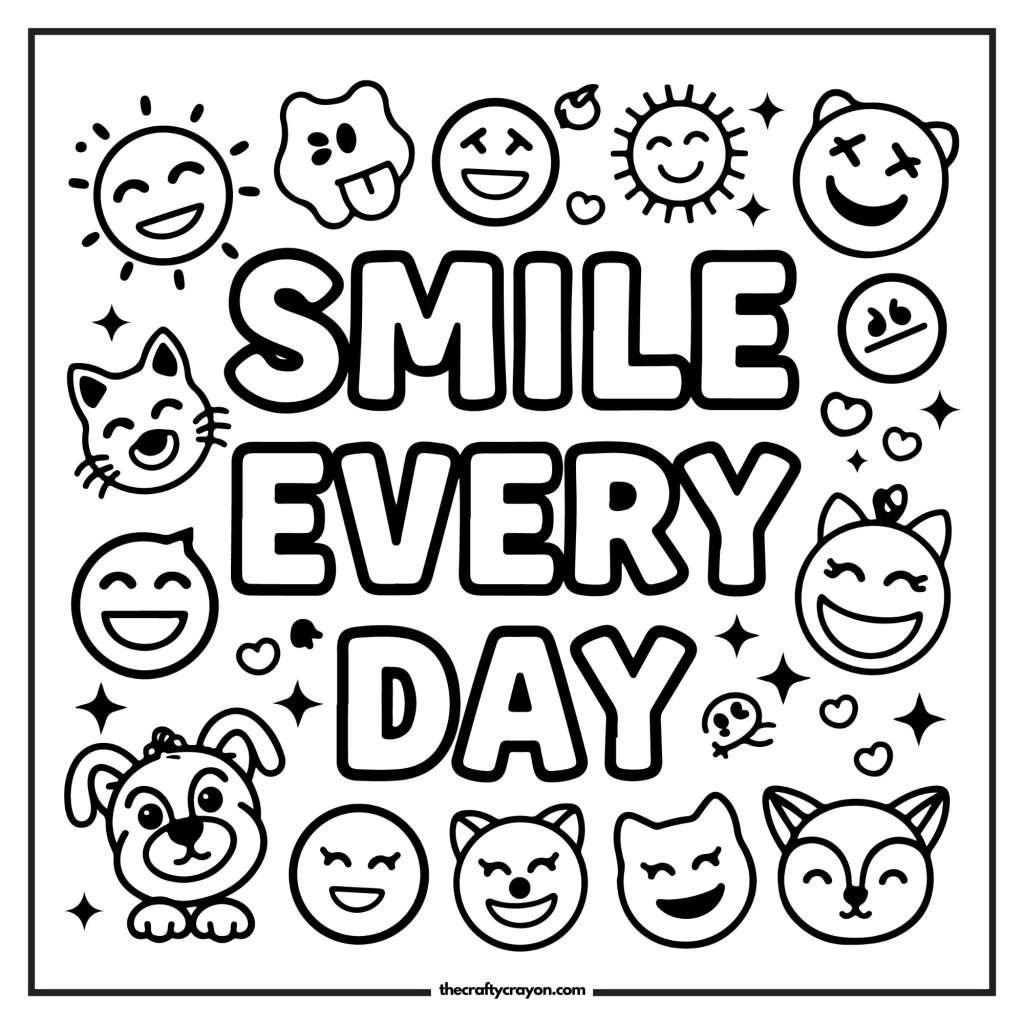 Inspirational Coloring Pages (Free Printable PDFs)