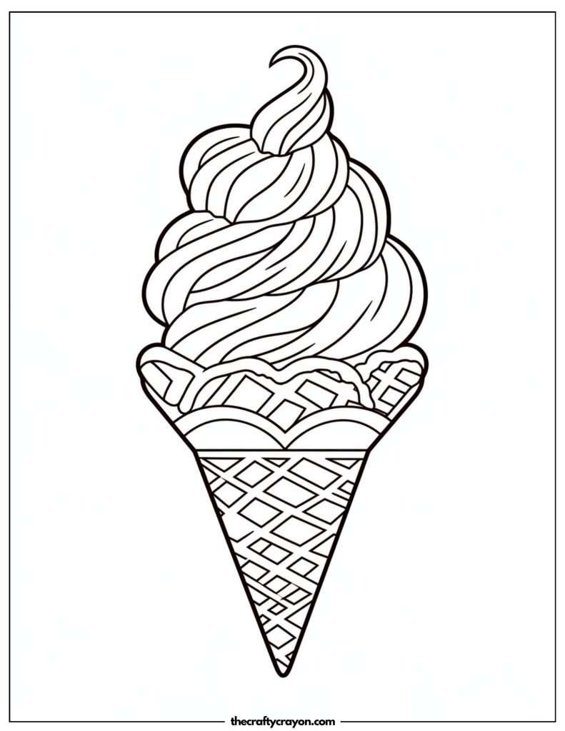 Dessert Coloring Pages (Free Printable PDFs)