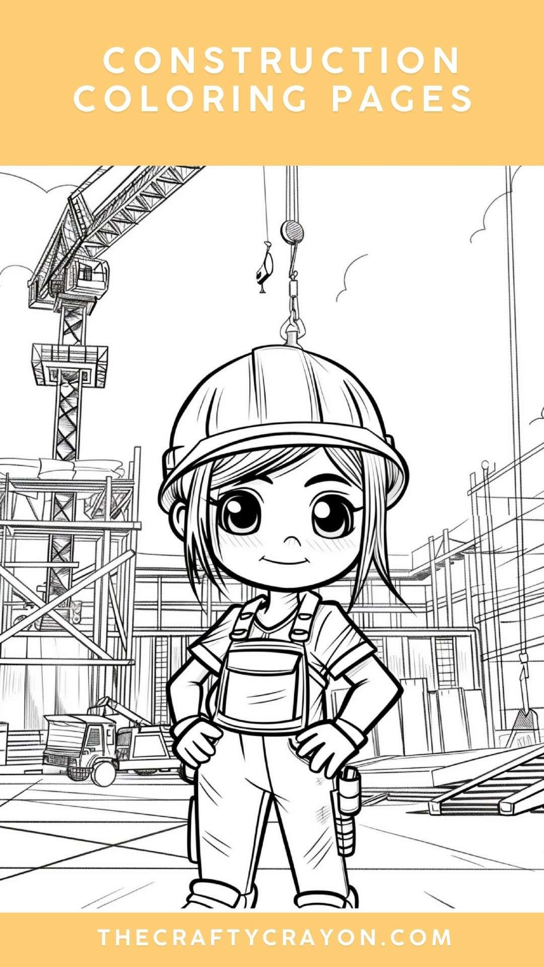 Construction Coloring Pages (Free Printable PDFs)