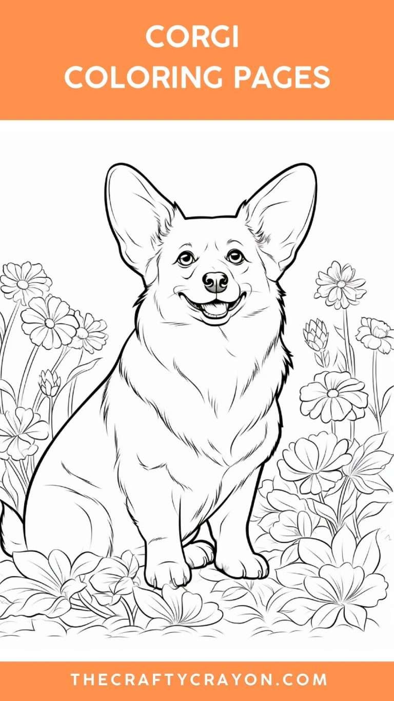 Corgi Coloring Pages (Free Printable PDFs)