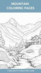 Mountain Coloring Pages (Free Printable PDFs)