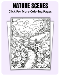 Nature Coloring Pages (Free Printable PDFs)