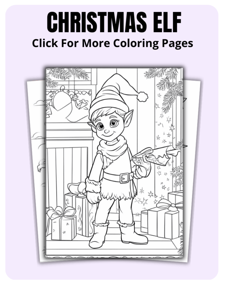 Holiday Coloring Pages (Free Printable PDFs)
