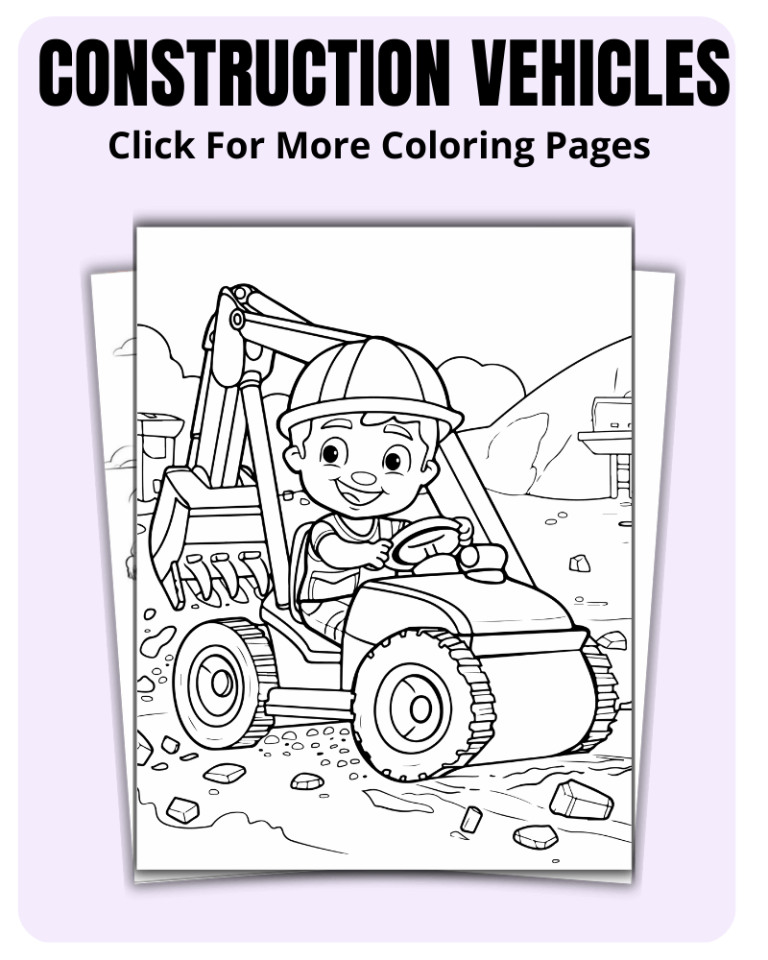 Vehicle Coloring Pages (Free Printable PDFs)